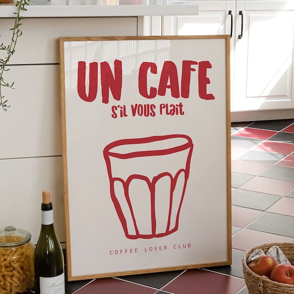 Cafe Poster - Etsy