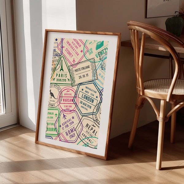 Passport Stamps - Etsy