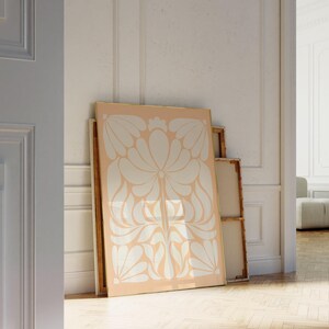 Norway Folk Art, Peach Fuzz Wall Art, Digital Print, Scandinavian Folk ...