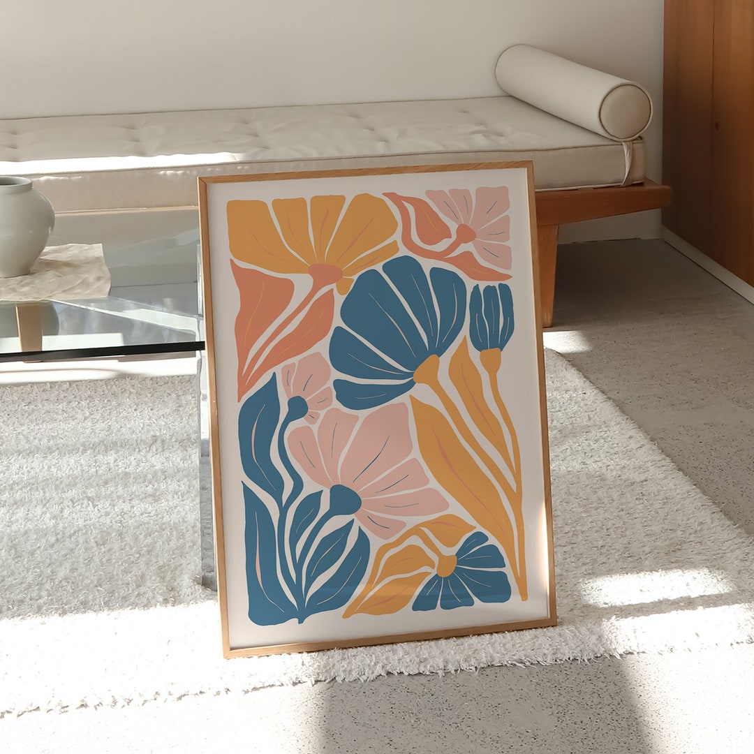 Flower Print Printable Floral Poster Botanical Print - Etsy