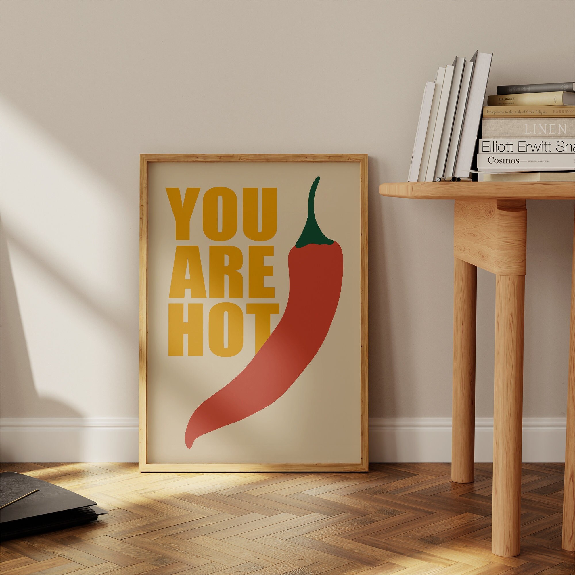 Hot Pepper Print, You Are Hot Poster, Kitchen Decor, Trendy Wall Art ...