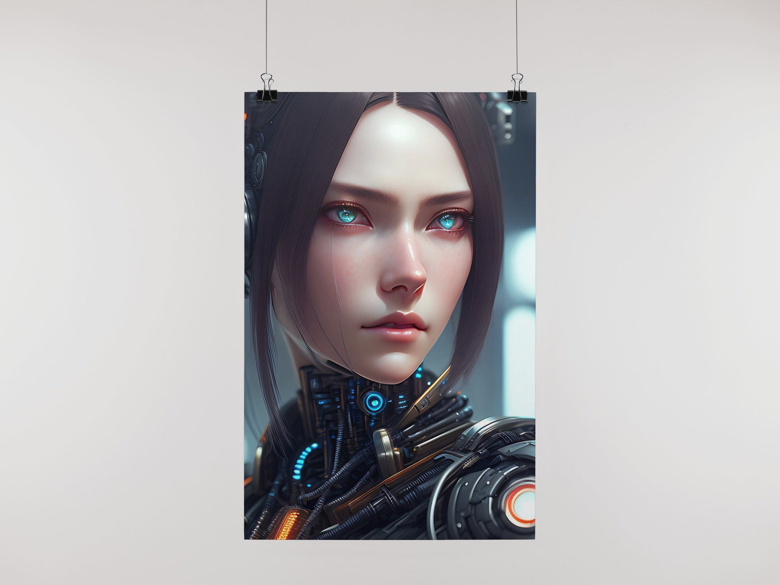 Cyborg Poster High Resolution Cyborg Wall Art Futuristic - Etsy