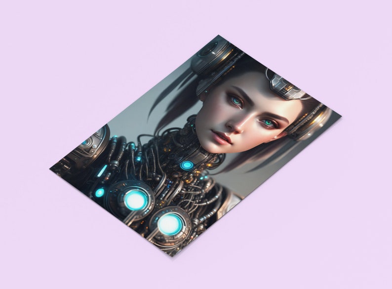 Cyborg Poster High Resolution Cyborg Wall Art Futuristic - Etsy