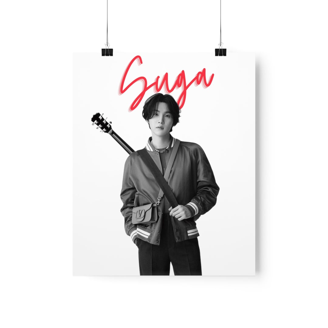 Suga With Guitar Poster - Etsy