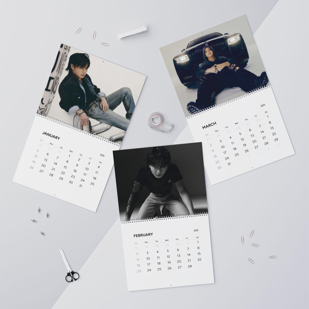 BTS Jeon Jungkook Wall Calendars 2025 - Etsy UK