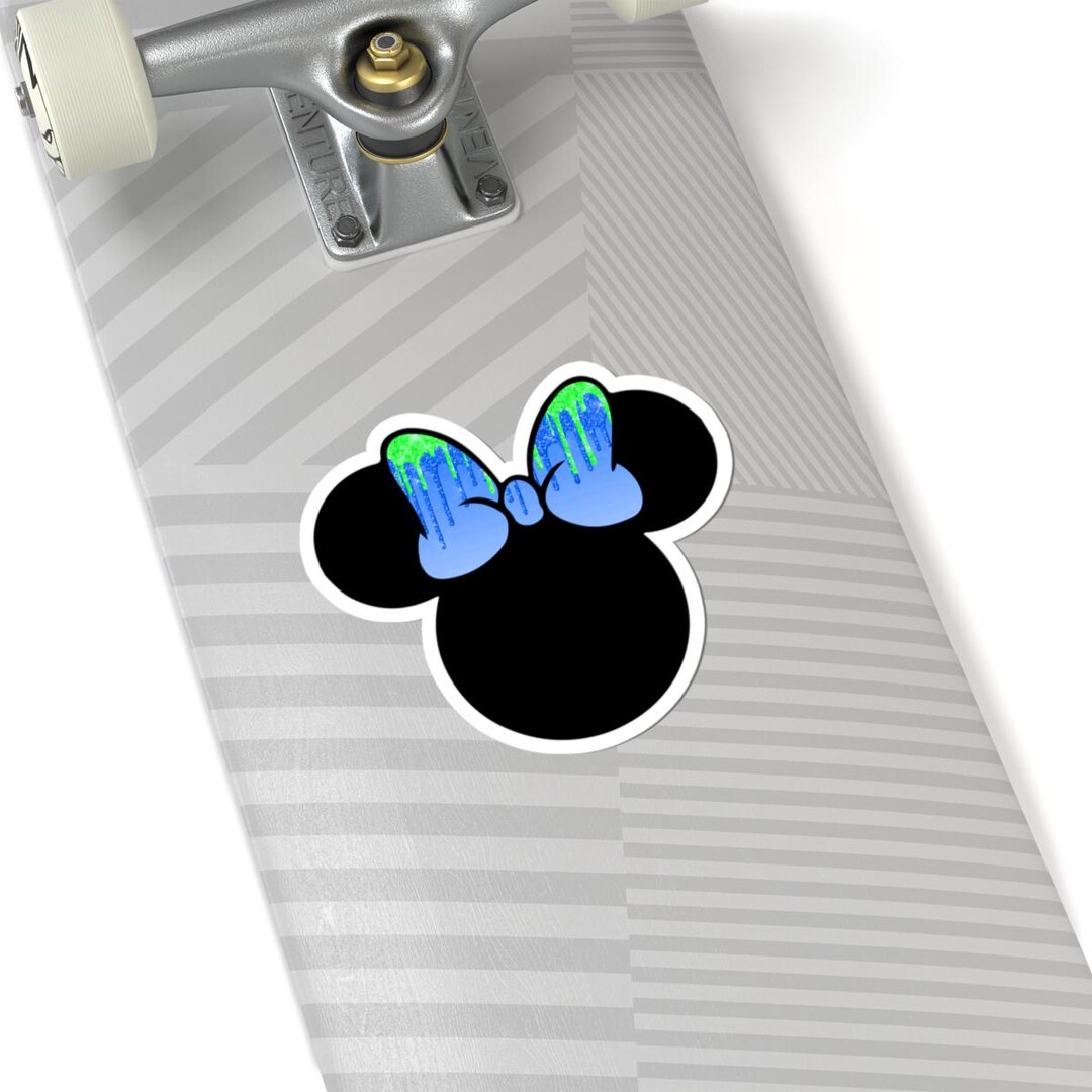Pink Glitter Minnie Mouse Drip Vinyl Sticker | Kiss-cut Sticker - Etsy