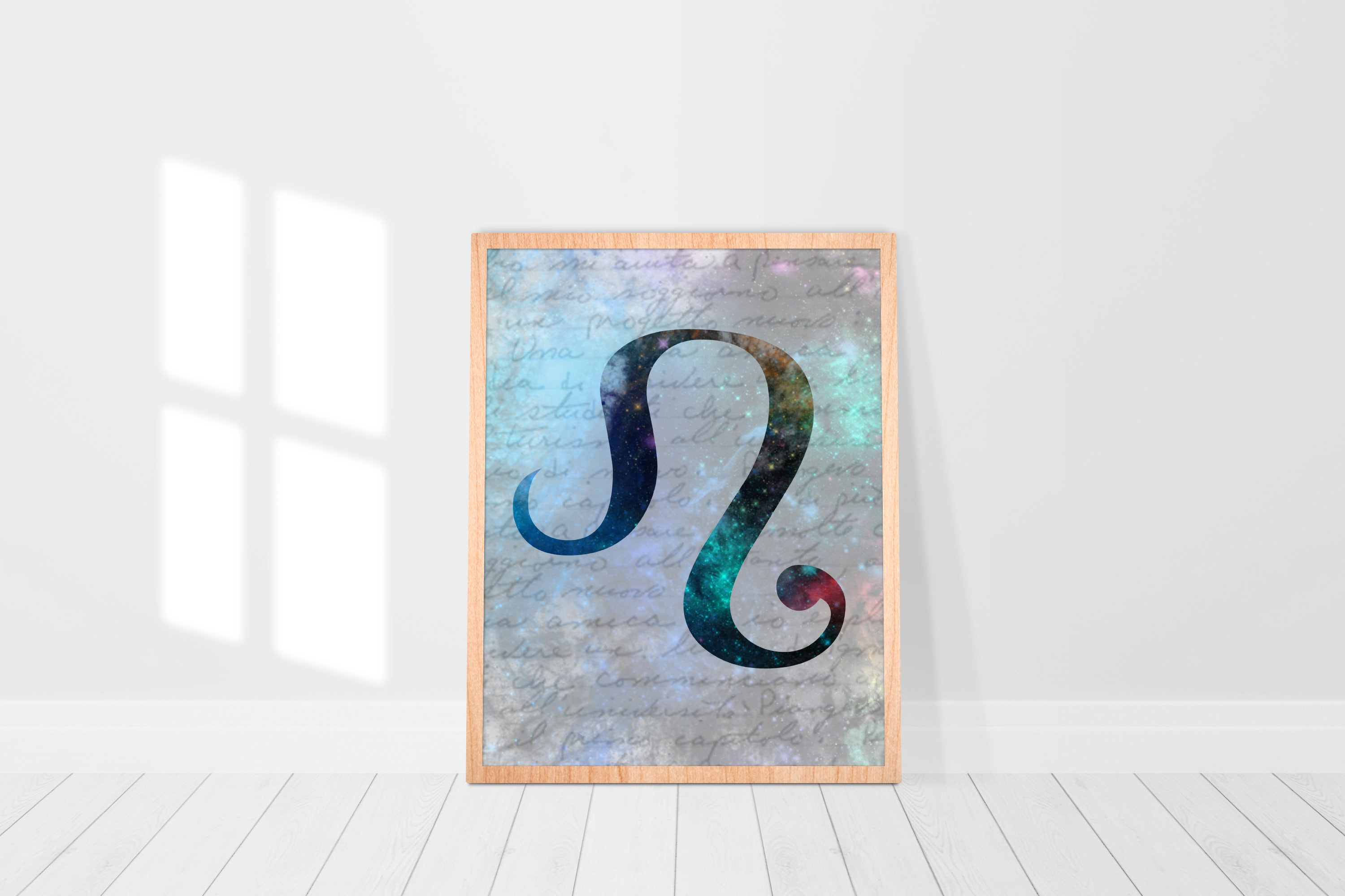 Leo Wall Art, Leo Digital Download, Leo Printable, Zodiac Art, Leo ...