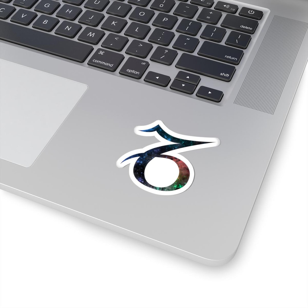 Capricorn Zodiac Symbol Sticker | Kiss-cut Sticker - Etsy