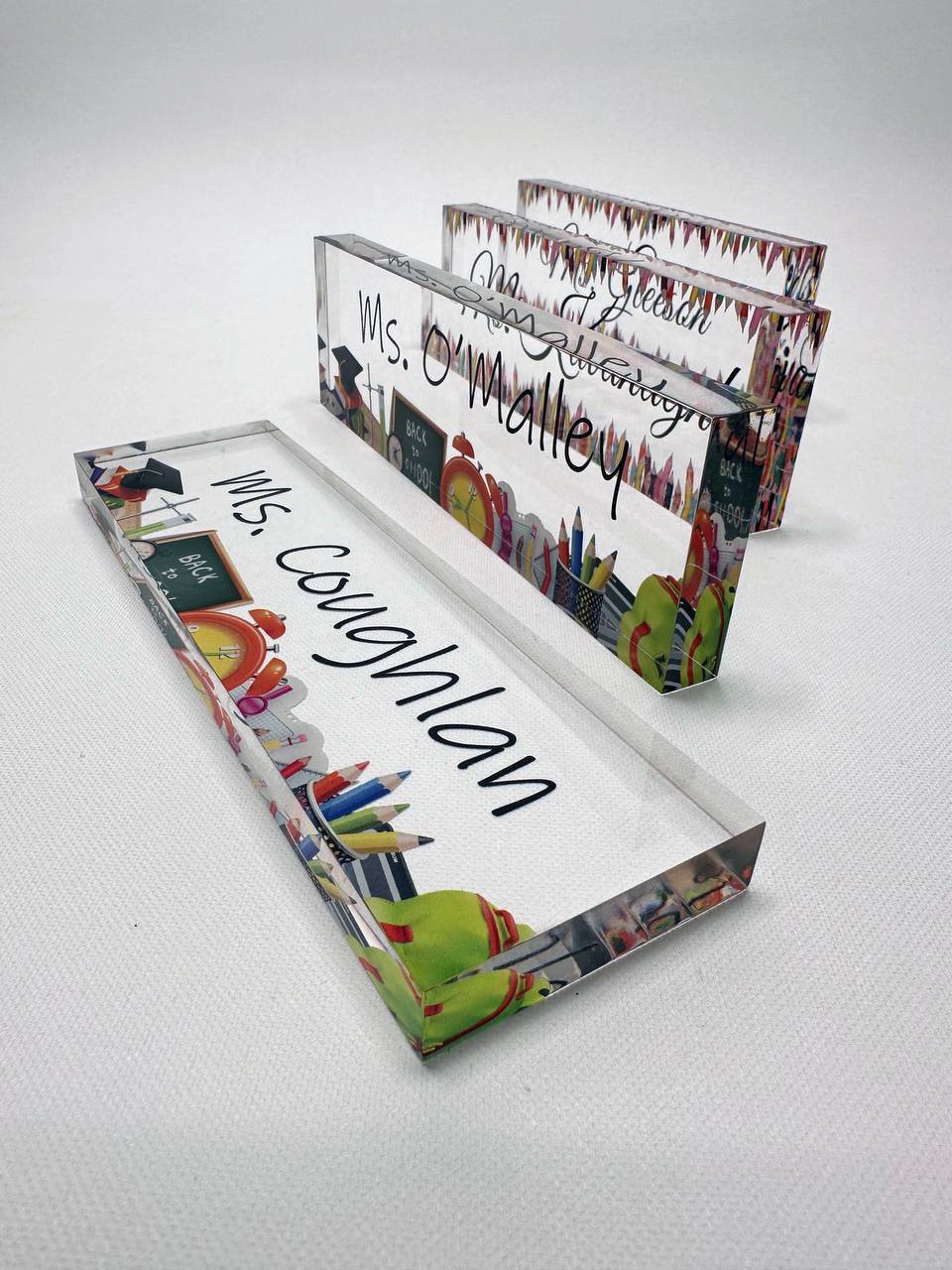 Personalized Desk Name Plate, Lighted Acrylic Nameplate, Desk ...