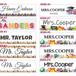 Teacher Desk Name Plate, Name Plate for Desk Gift for Teacher ...