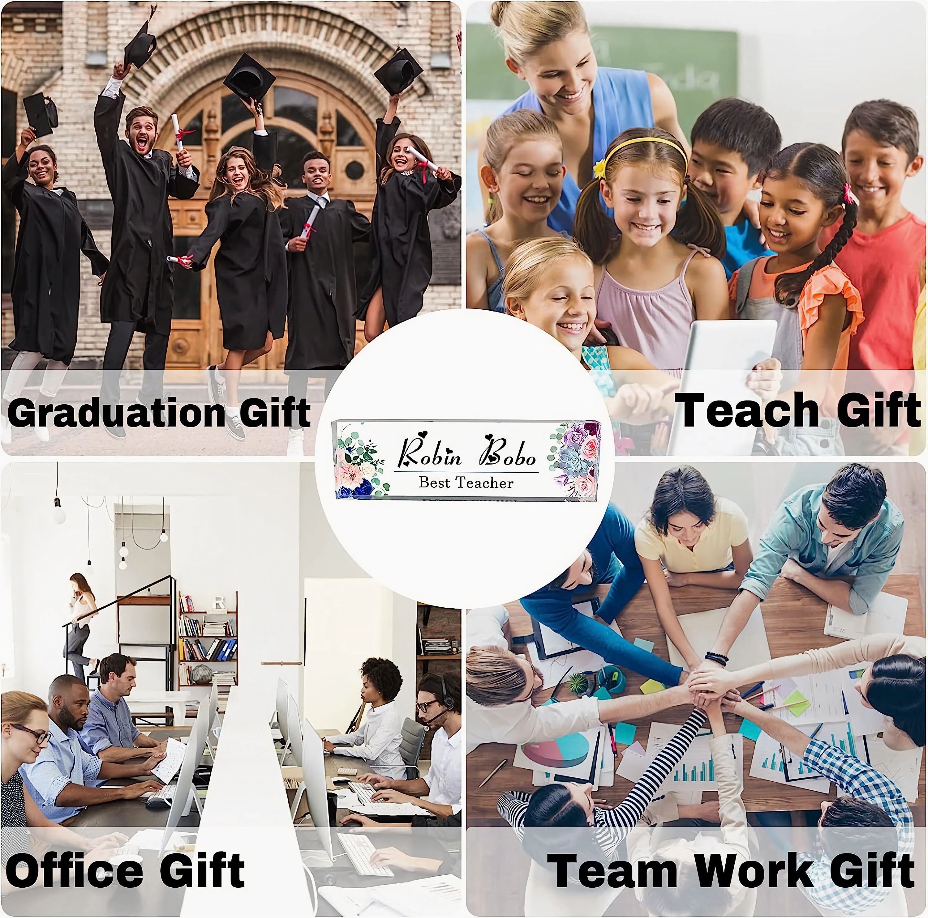 Personalized Teacher Desk Name Plate, Back to School Gift, Name Sign ...