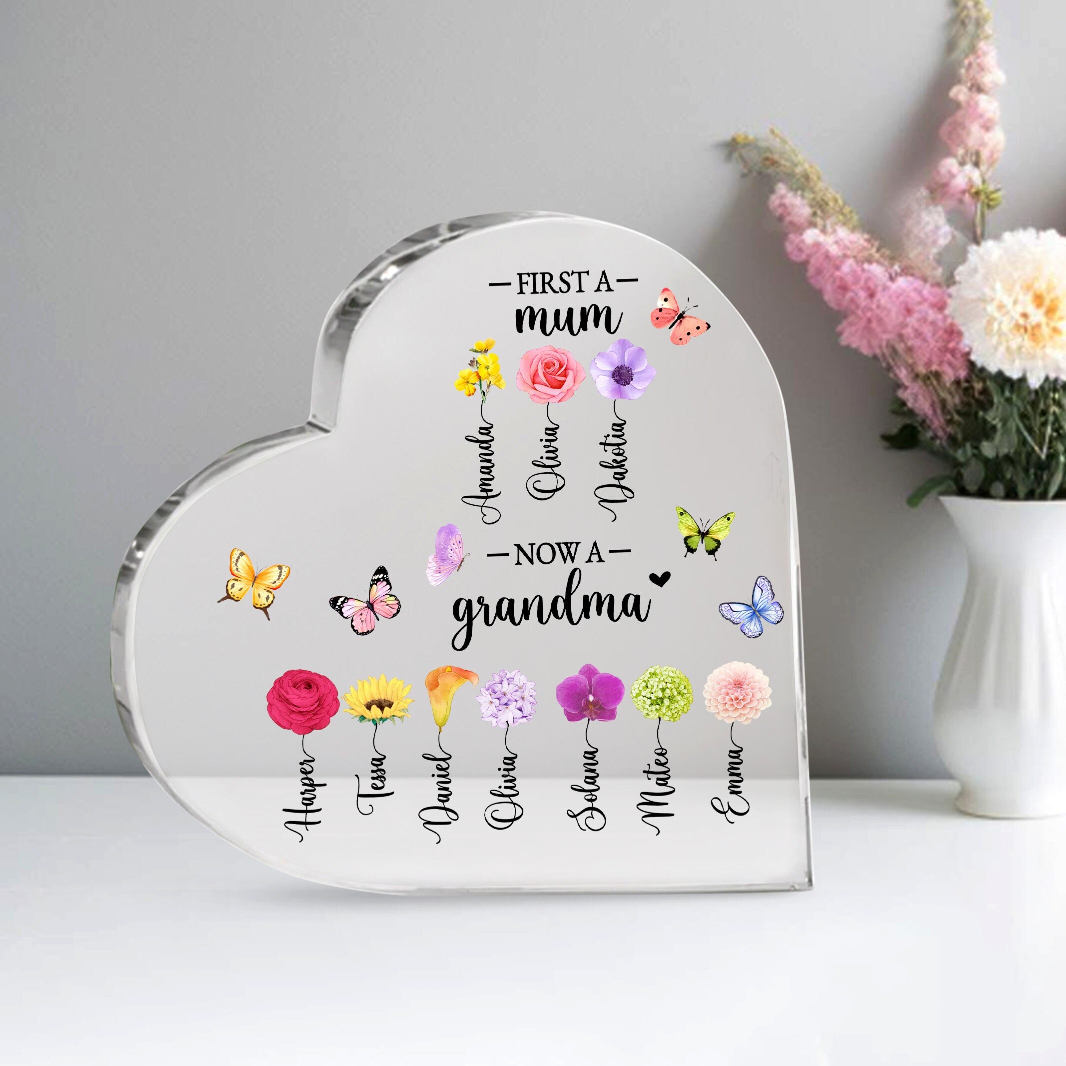 Custom Heart Shape Acrylic Sign, Customized Heart Shape Acrylic Stand ...