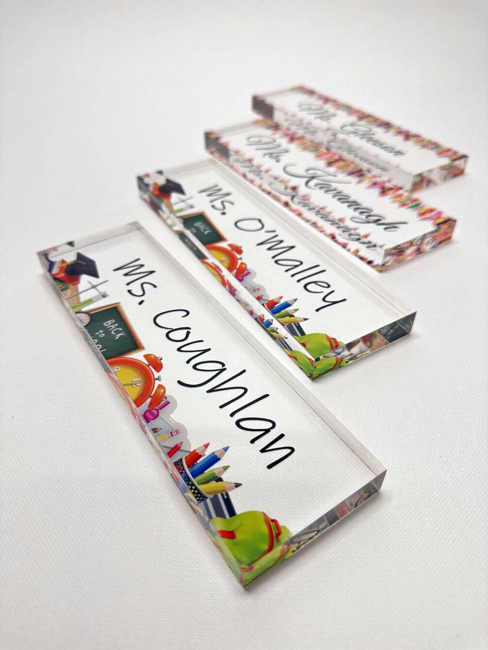 Personalized Desk Name Plate, Lighted Acrylic Nameplate, Desk ...