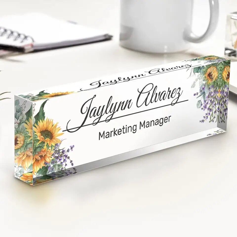 Personalized Teacher Desk Name Plate, Back to School Gift, Name Sign ...