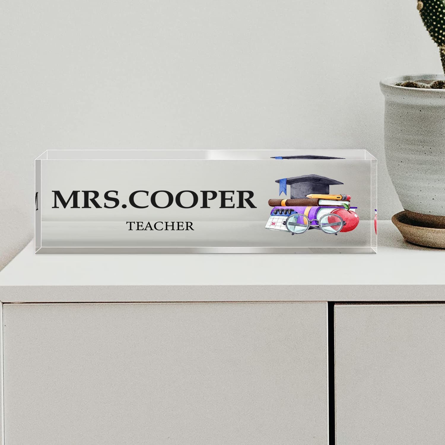 Personalized Teacher Desk Name Plate, Back to School Gift, Name Sign ...