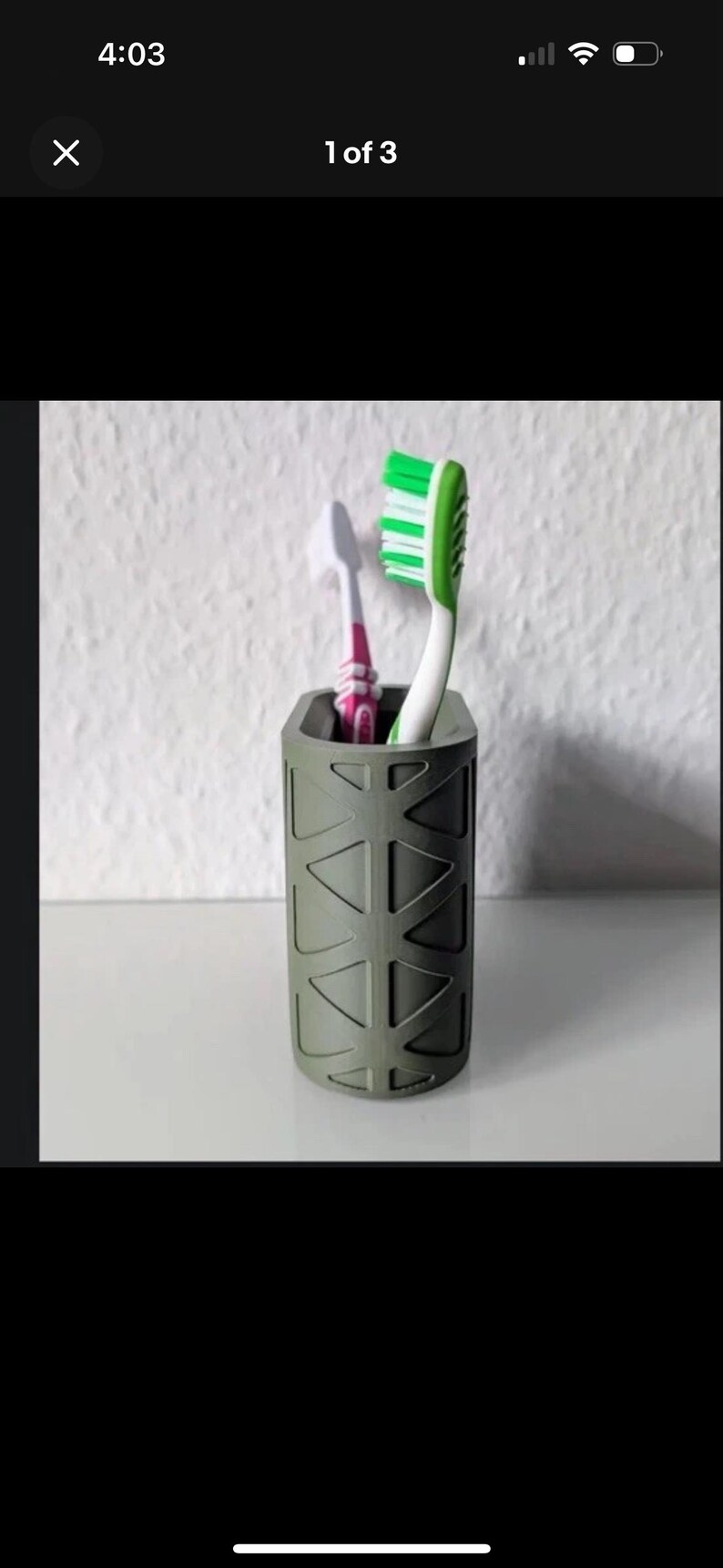 3D Printed Tooth Brush Holder - Etsy