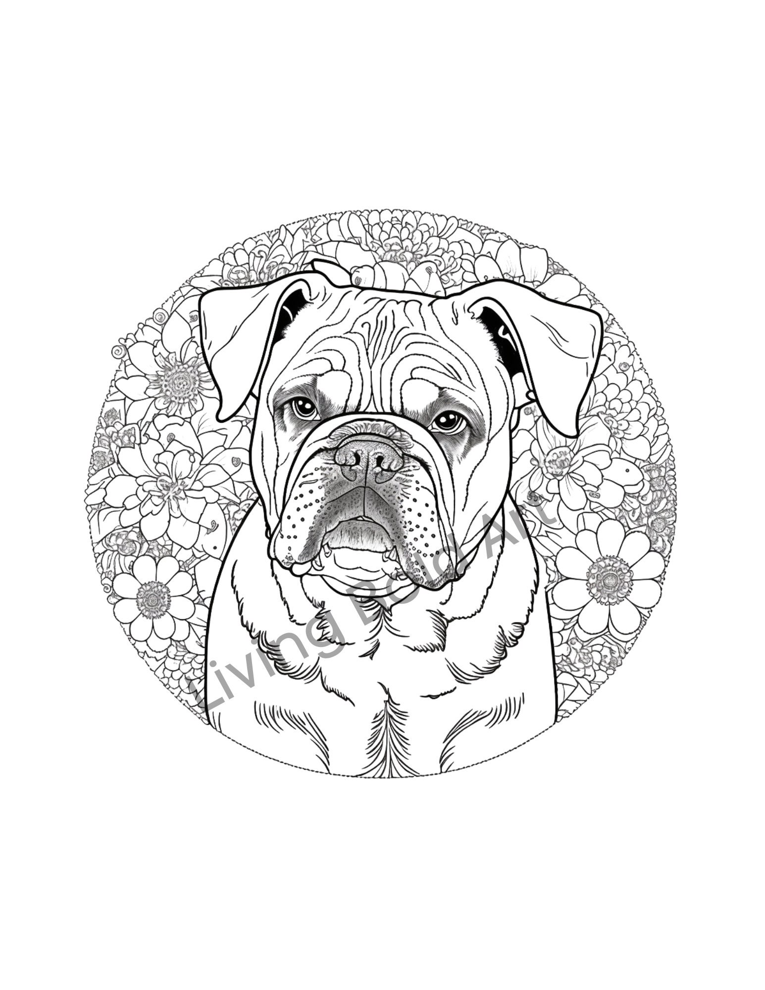 Adult Coloring Pages | Mandala Style | 25 Different Dog Breeds |relax ...