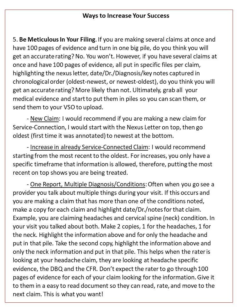 Veteran Affairs Disability Claim Notebook | VA Disability Claim Tracker ...