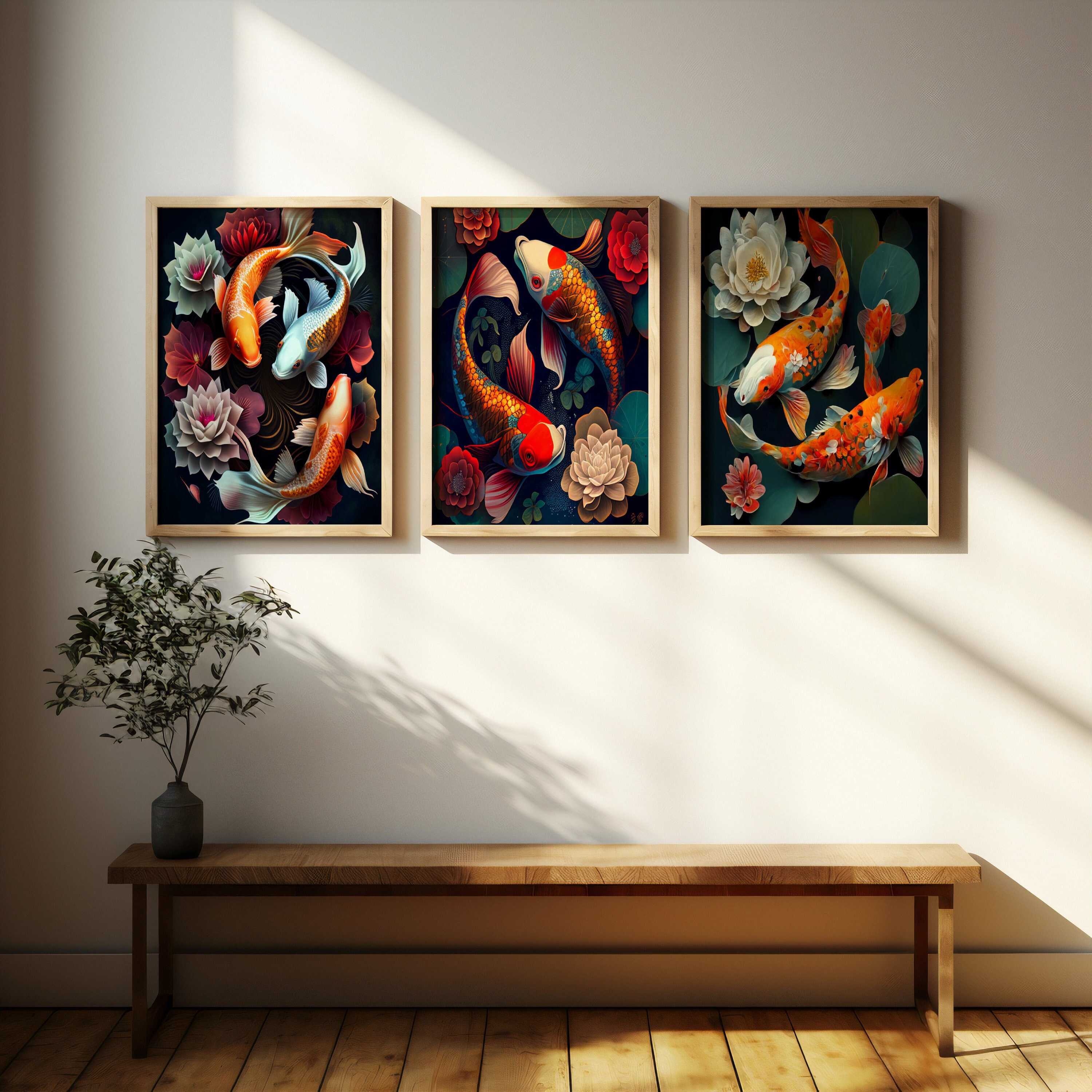 Japanese Art | Fish Painting | Fish | Nature | Digital Download| Office ...