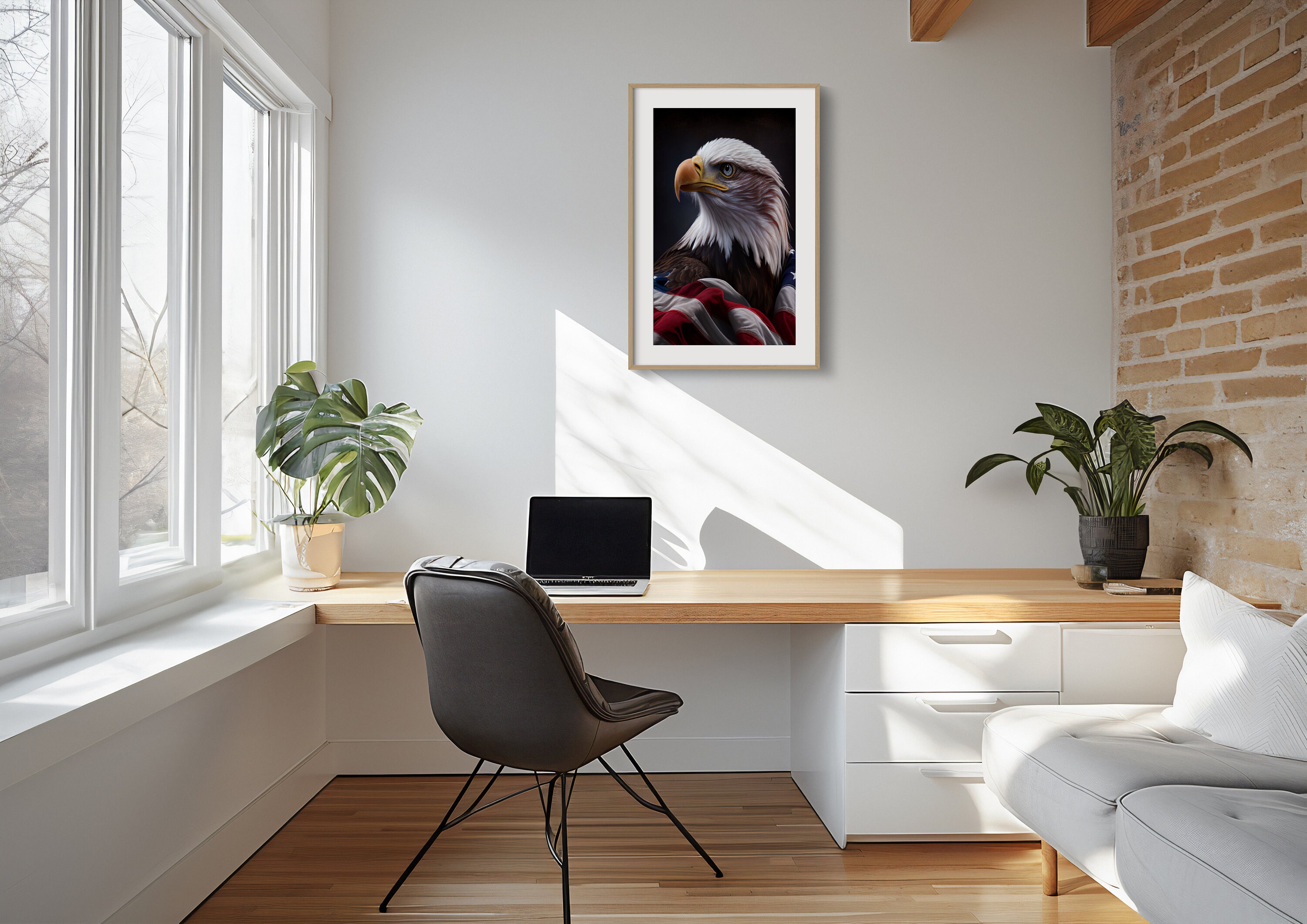 Bald Eagle Wrapped in American Flag | Eagles | Veterans Day | 4th of ...