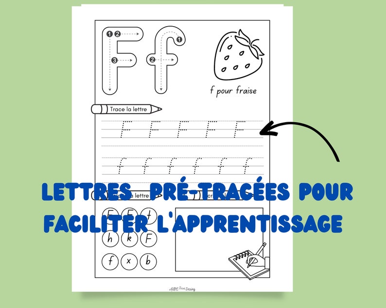 Alphabet to Color and Trace, Upper and Lower Case Letters, Learn to ...
