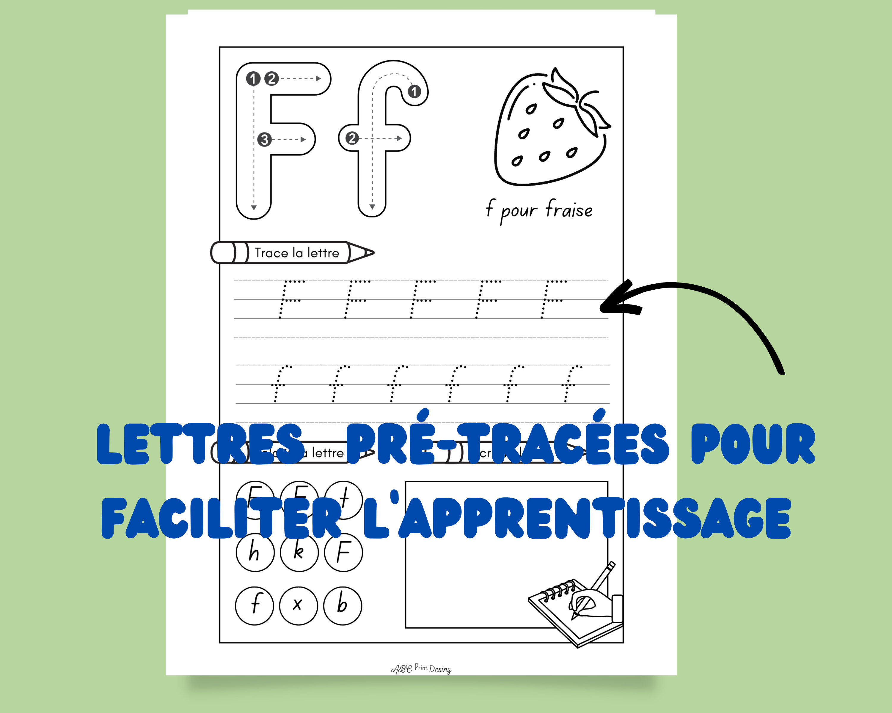 Alphabet to Color and Trace, Upper and Lower Case Letters, Learn to ...