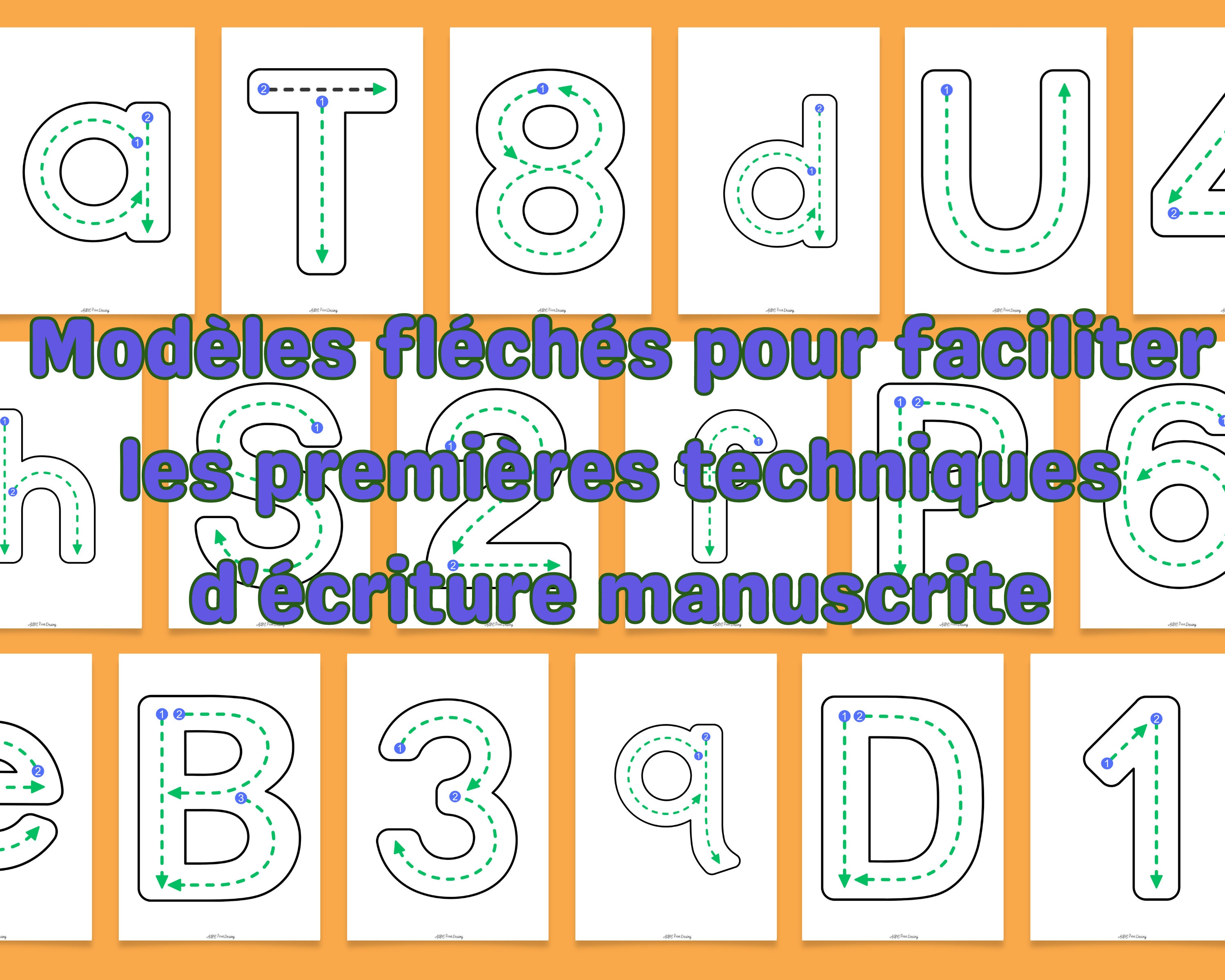 Giant Alphabet to Trace, Uppercase, Lowercase, Numbers 0 to 9, Learn to ...