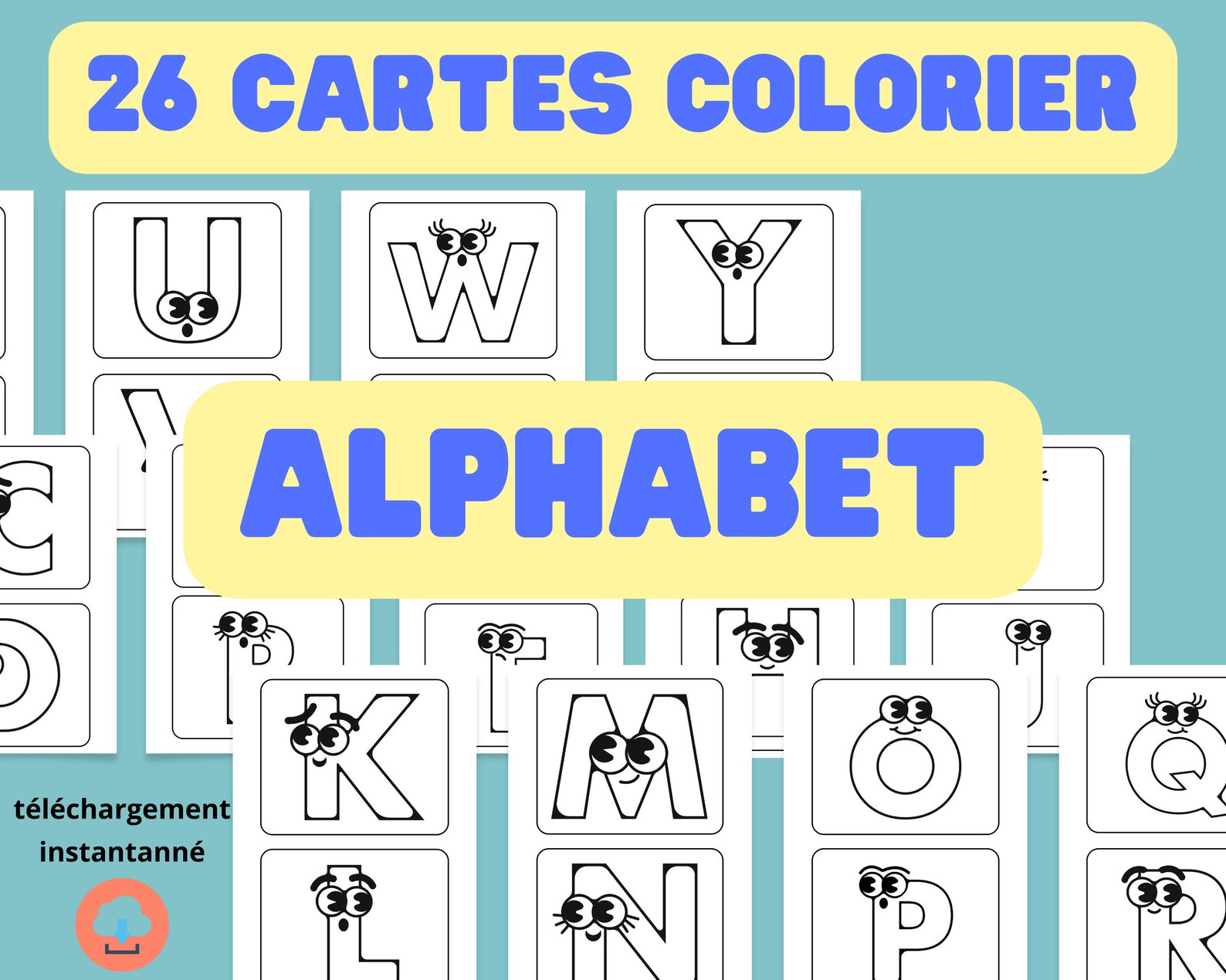 Printable Kids Activity Book, Learn Alphabet Letters, Lowercase and ...