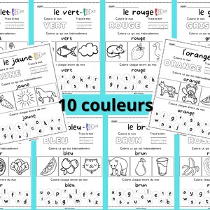 Learn Colors, Printable Preschool Activities, Learning in French ...