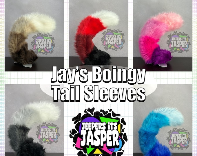 Fluffy Jay's Boingy Tail Sleeve Covers, for Furry, Fursuit, Cosplay ...