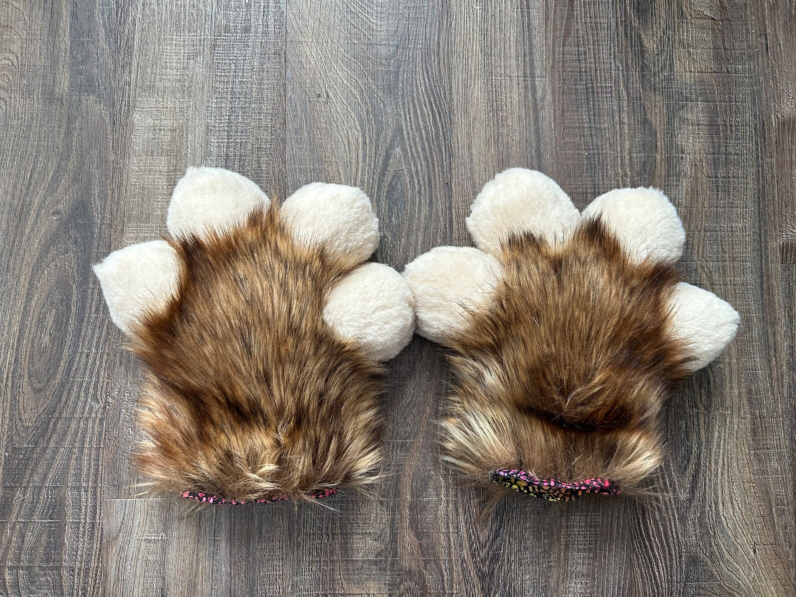 Fursuit Furry and Cosplay Fluffy Puffy Paws (brown Canine, Wolf, Fox ...