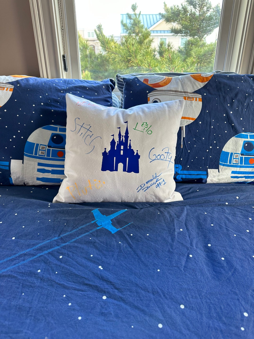 Disney Autograph Pillow Cover - Character Signature Display, Custom ...