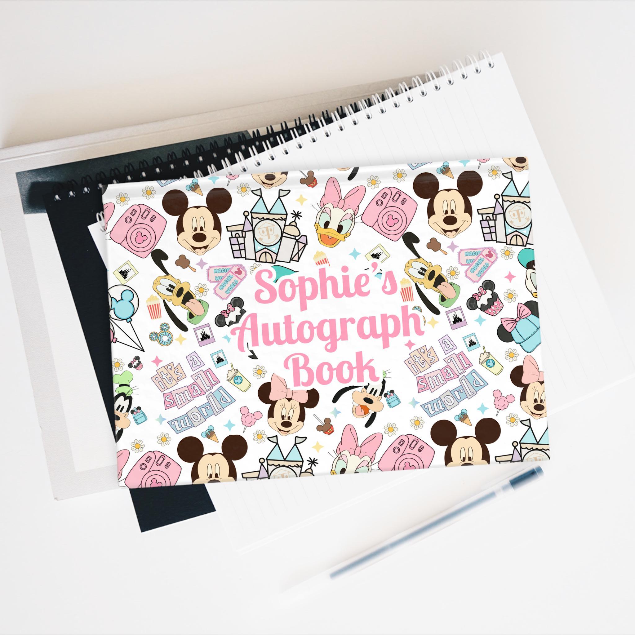 Personalized Disney Autograph Book - Character Signature Book, Park ...