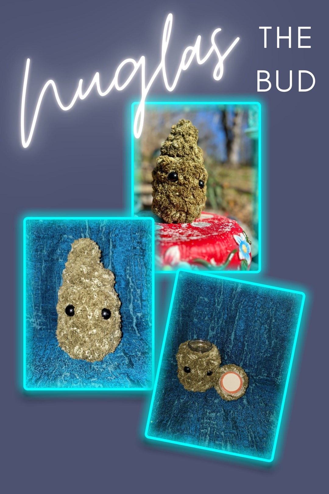 Nuglas, the Nug Bud Storage Jar (crochet) MADE TO ORDER - Etsy