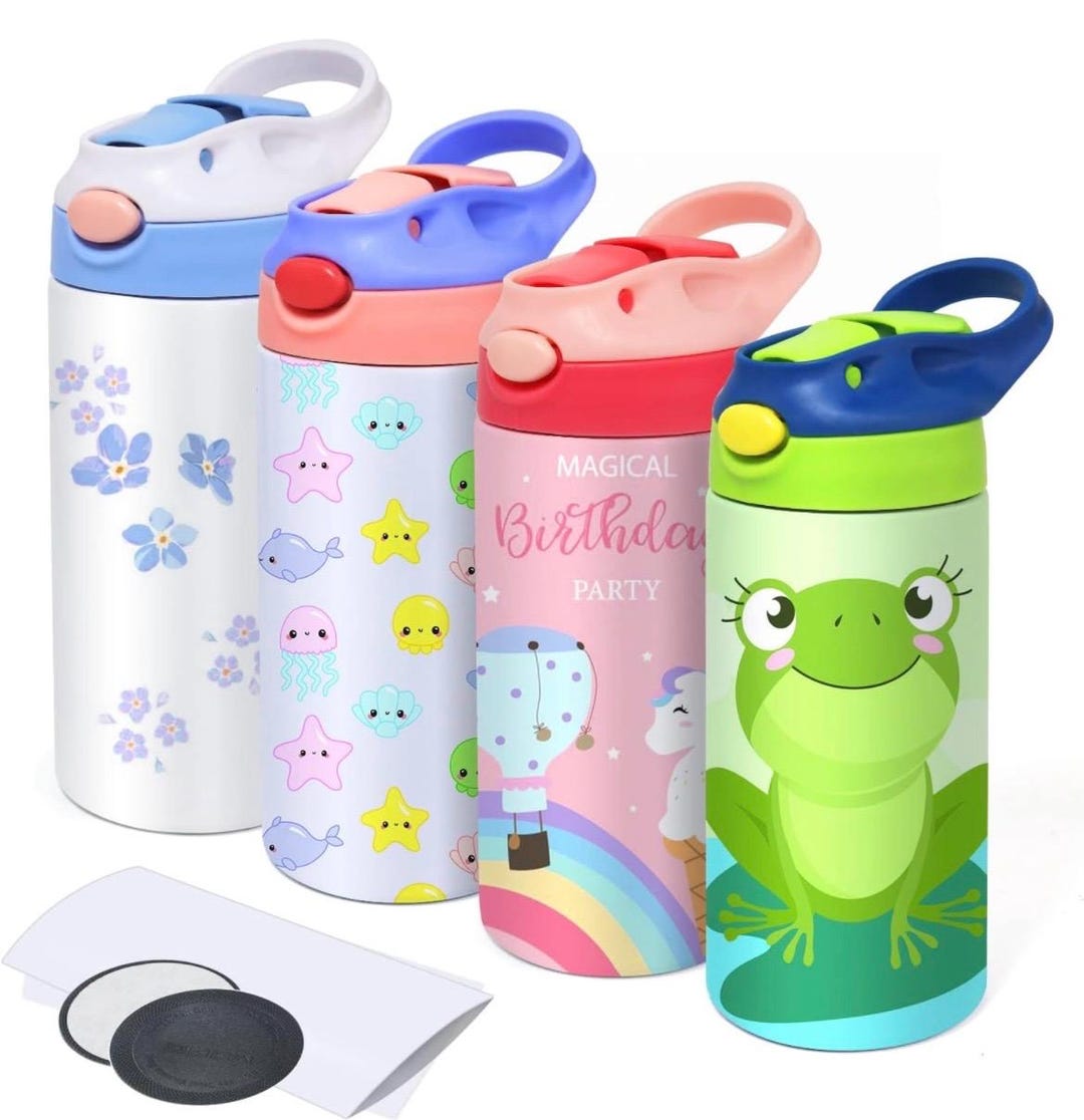 12 Oz Sublimation Kids Flip Top Cup - Etsy