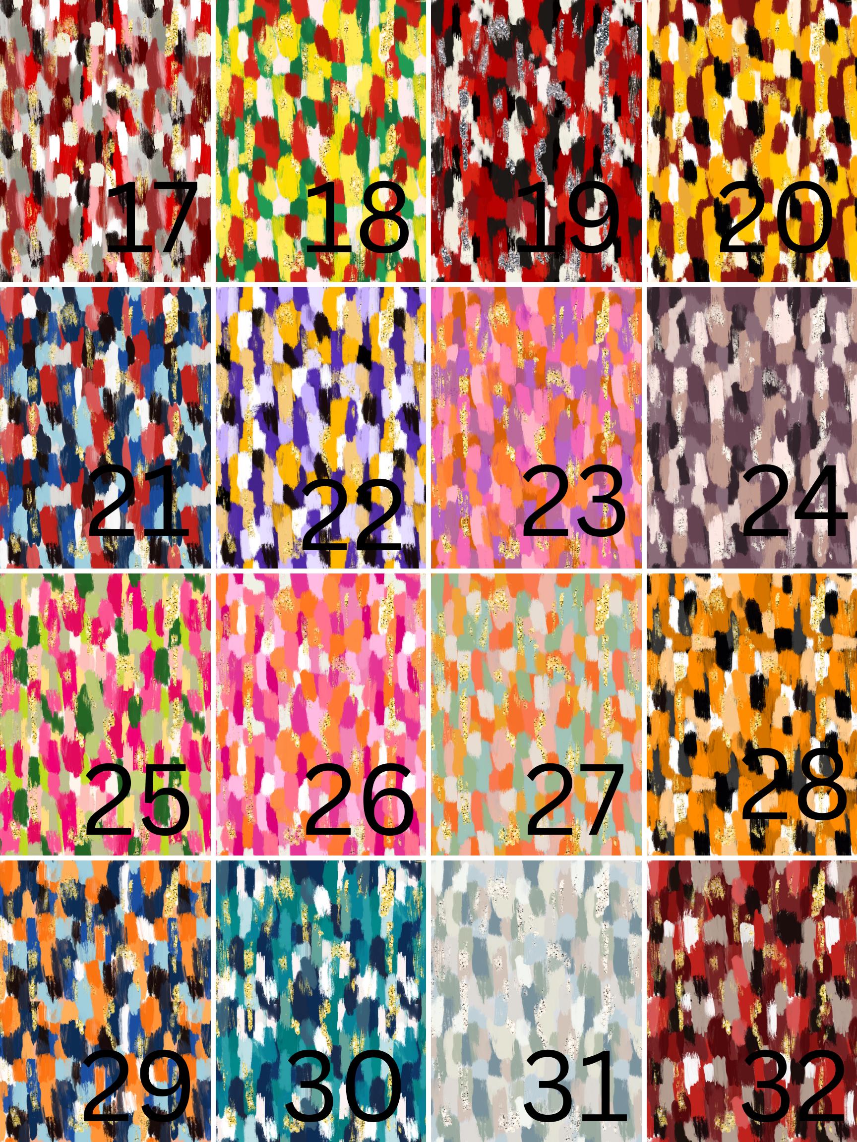 Custom Preppy Brush Stroke Scalloped Monogram Choose Your Pattern - Etsy