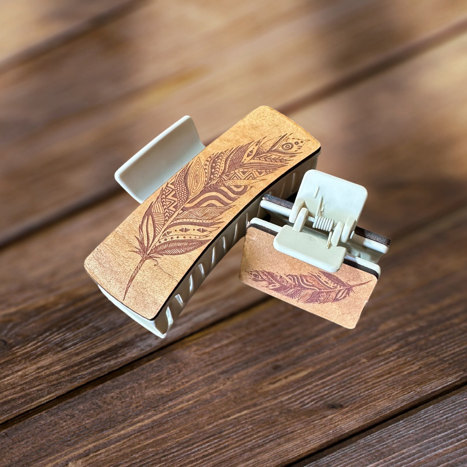 Western Leather Claw Clip - Etsy