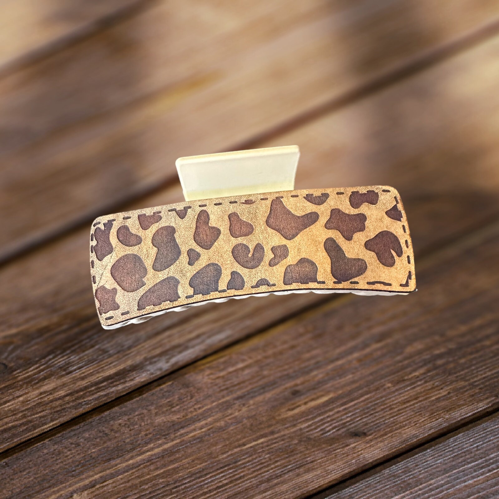 Western Leather Claw Clip - Etsy