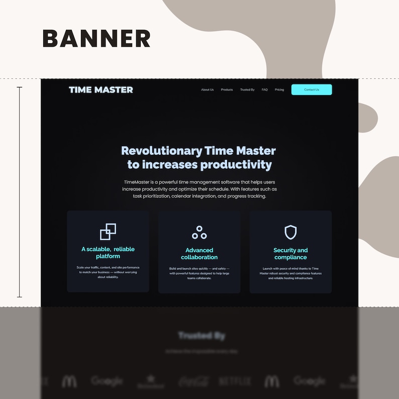 Responsive HTML Landing Page Template for Products User-friendly and ...