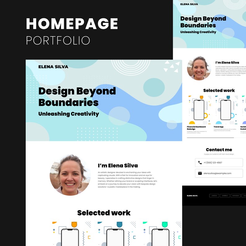 HTML Portfolio Template - Etsy