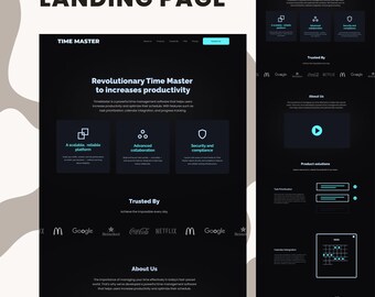 Responsive HTML Landing Page Template for Product Startup - User ...