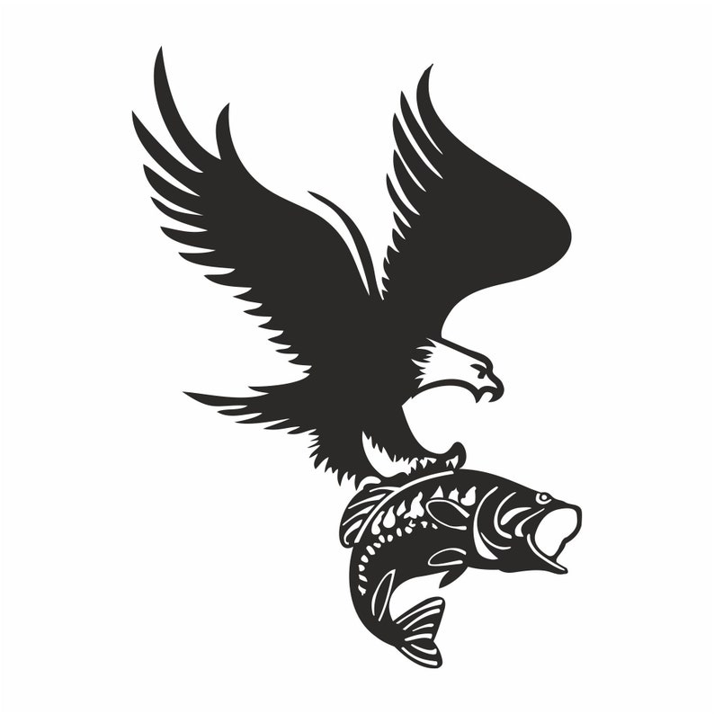 Eagle Attack Fish Vector, Laser Cut Files (digital Download) - Etsy