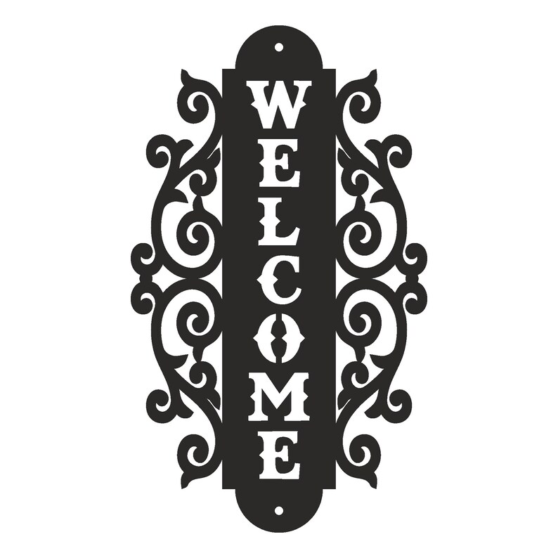 Welcome Sign Svg, Home Welcome Dxf, Download Digital Vector Files for ...