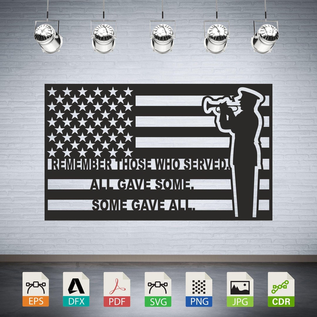 USA Flag Officer Svg, Memorial Day Dxf, Download Digital Vector Files ...