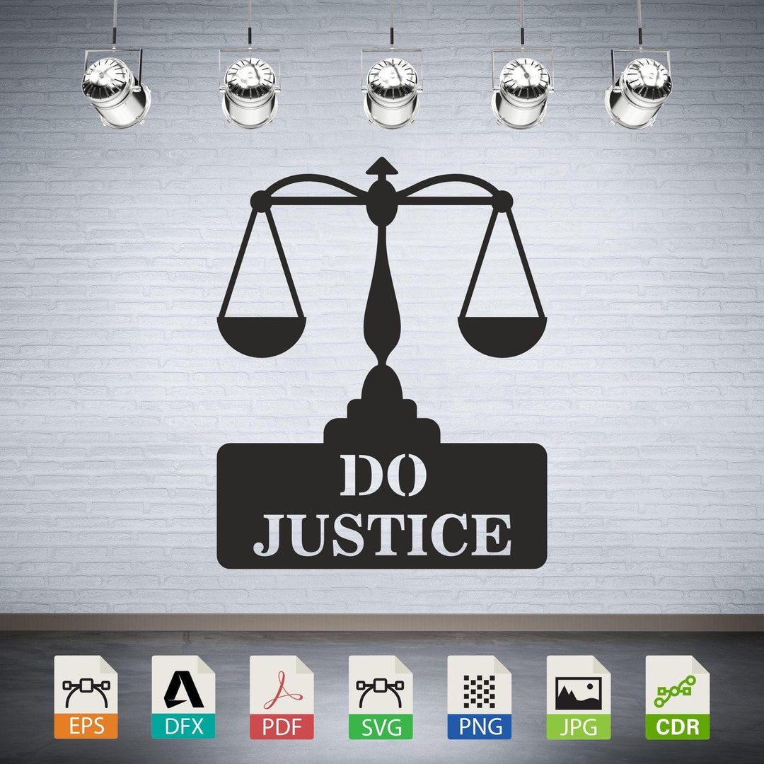 Scales of Justice and Law Svg, Justice Lawyer Dxf, Download Digital ...