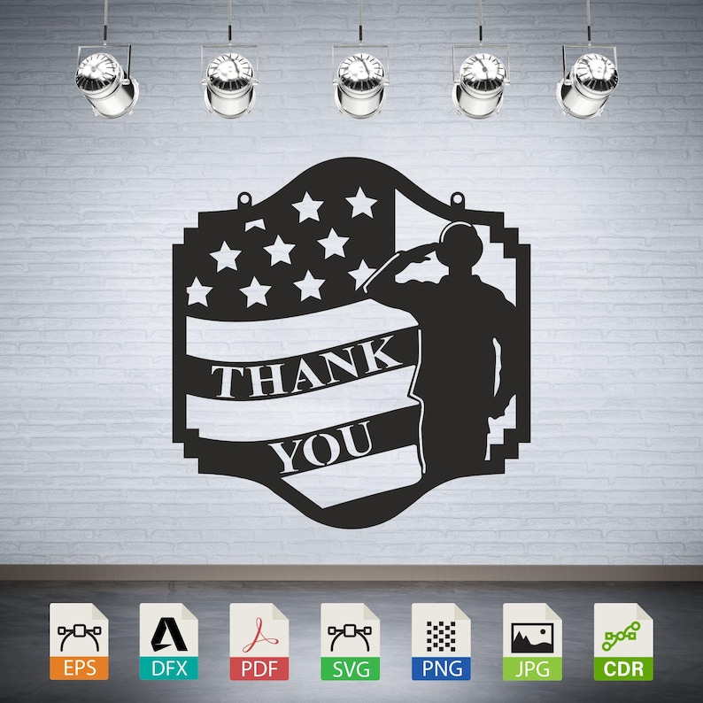 Thank You Veterans Svg, Veteran Memorial Dxf, Download Digital Vector ...