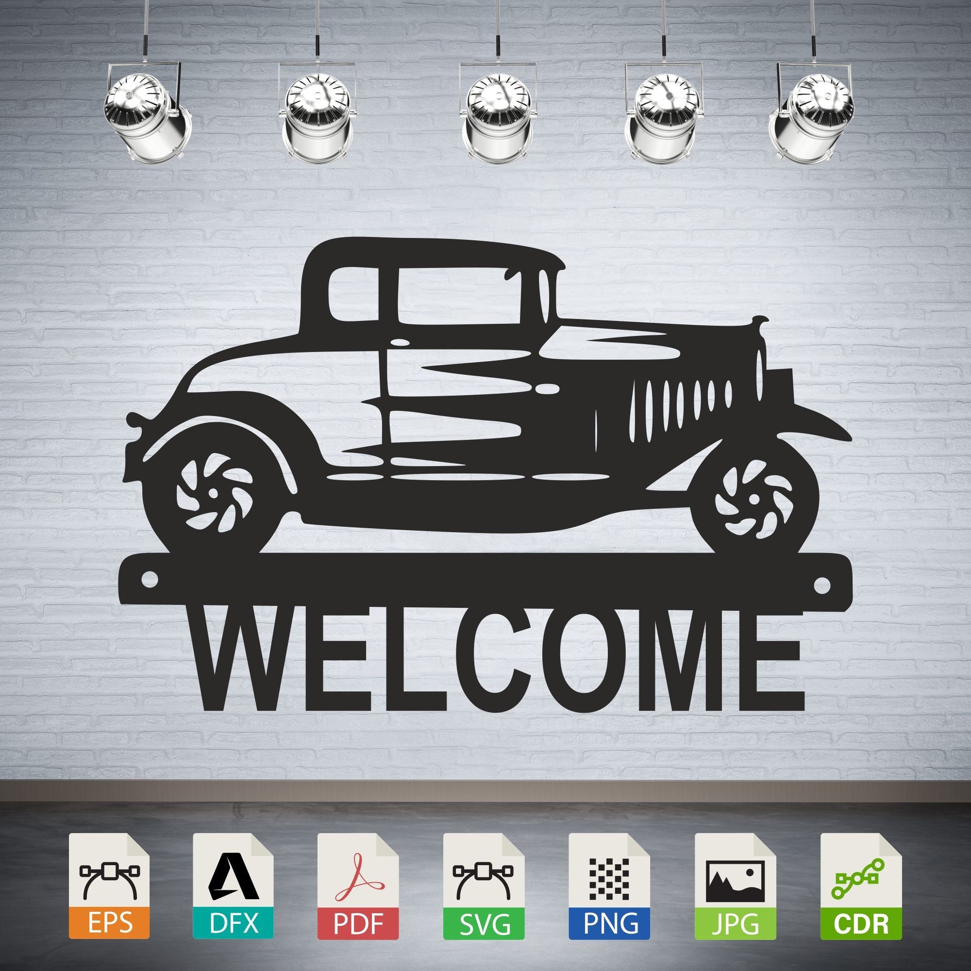 Hot Rod Classic Car , Vintage Car, Download Digital Vector Files for ...