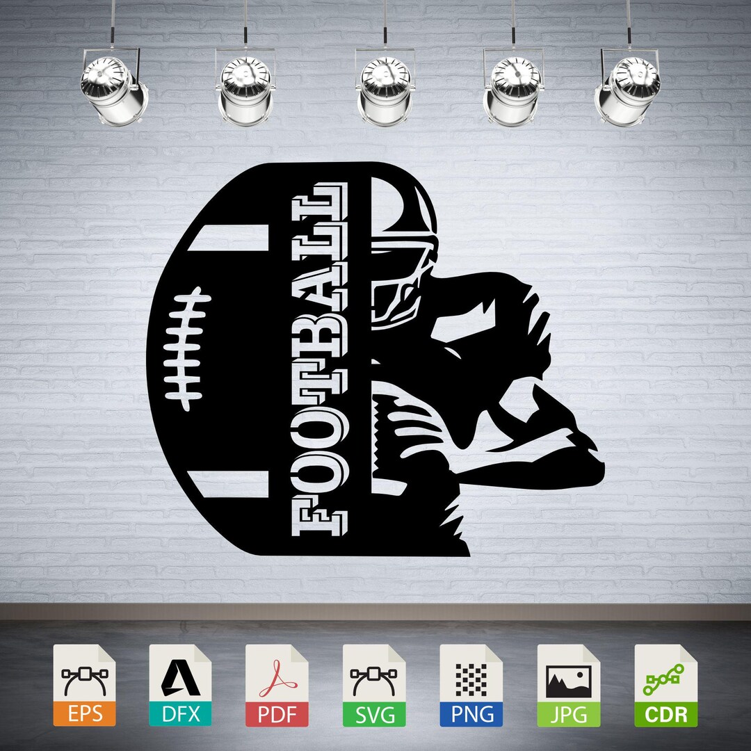 American Football Player SVG, NFL Player, Download Digital Vector Files ...