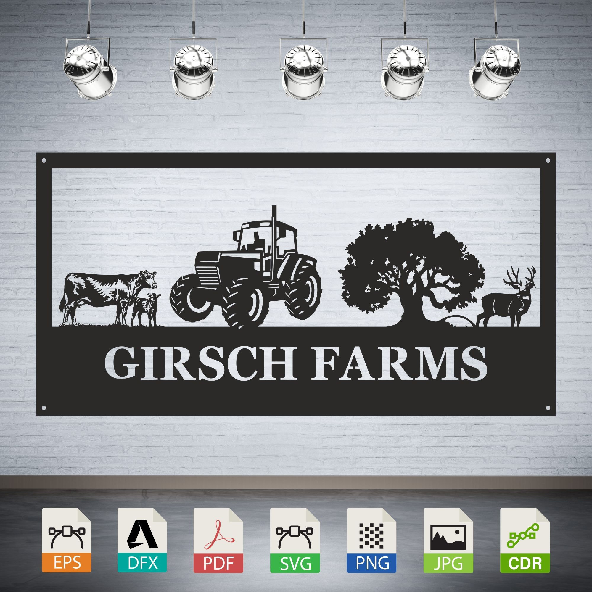 Family Farm Sign, Custom Farm Sign, Download Digital Vector Files for ...
