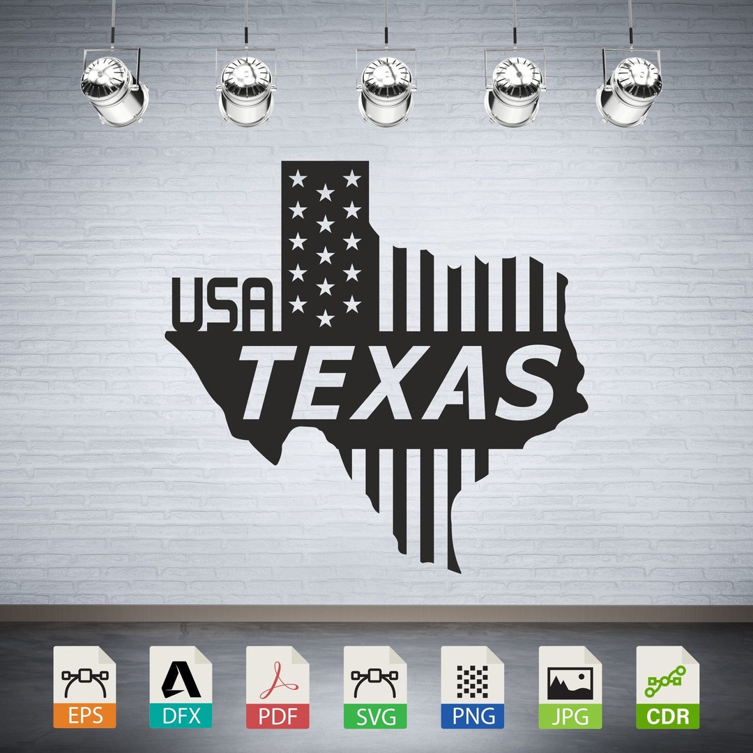 Texas Flag Svg, USA Flag Texas Dxf, Download Digital Vector Files for ...